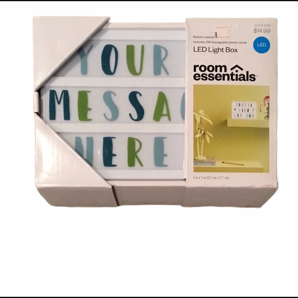 Room Essentials | Accents | Nwt Led Light Box By Room Essentials | Poshmark